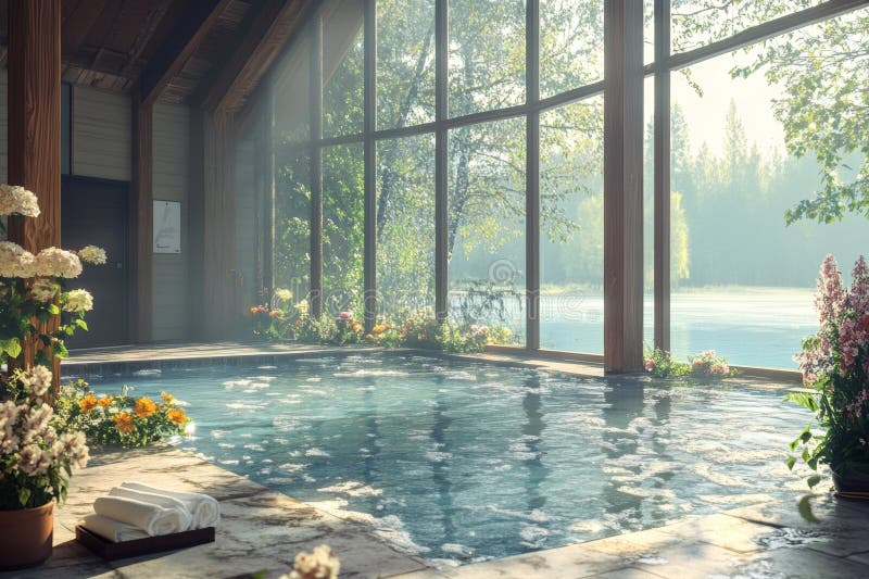 The Indoor Spa Provides a Calming Atmosphere with Gorgeous Views of ...