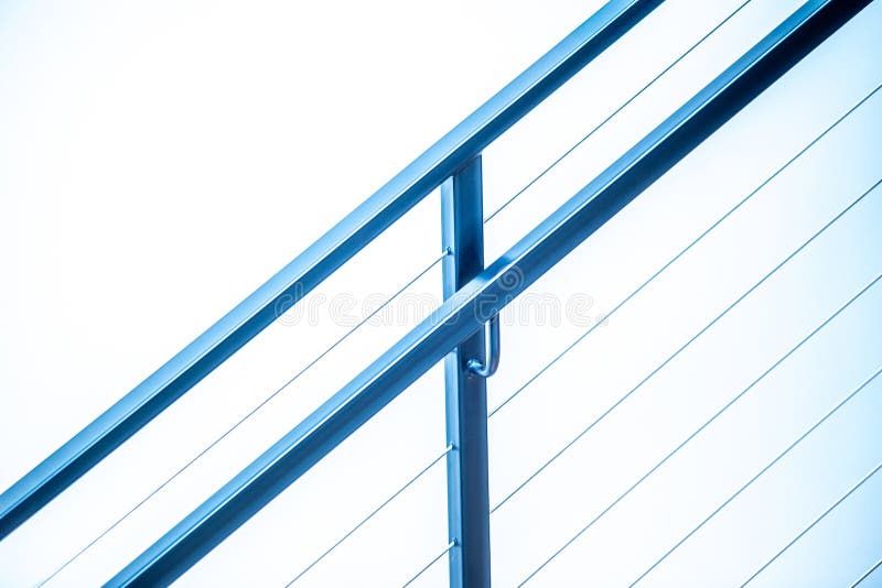 Indoor Stair and Railing Details Close Up Stock Image - Image of design ...