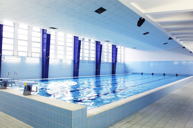 Indoor swimming pool stock image. Image of swimming, sport - 18209257
