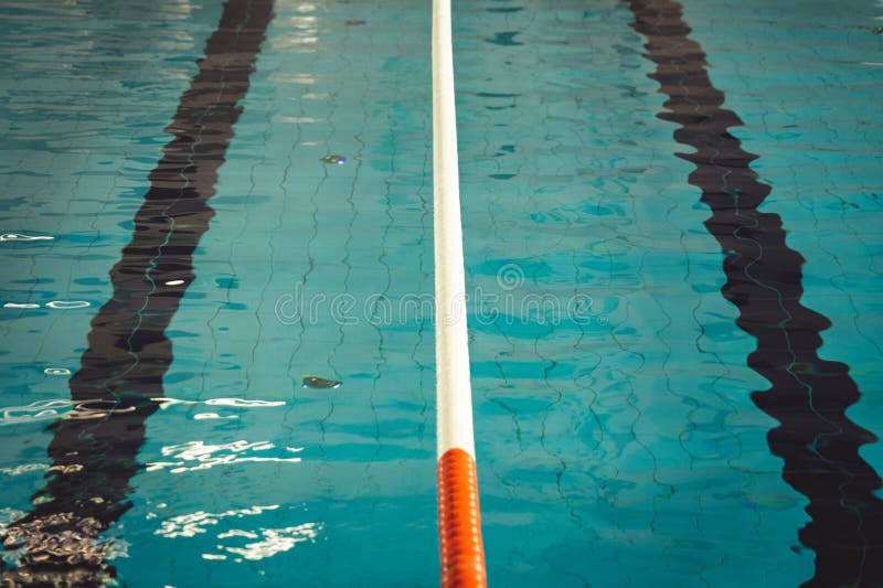 Indoor Swimming Pool with Swim Lanes. Stock Photo - Image of vacation ...