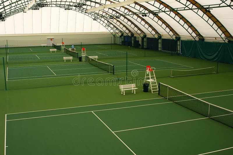Indoor tennis court stock image. Image of grid, playground - 14668955