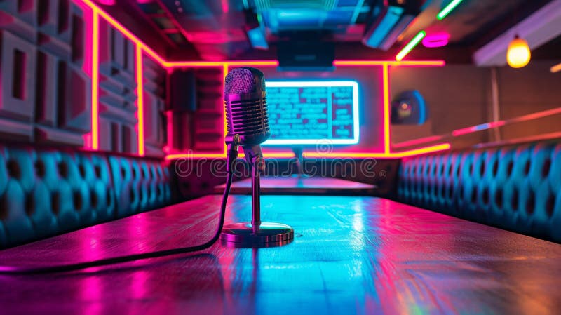 Indoor theme with colors stock photo. Image of audio - 339763228
