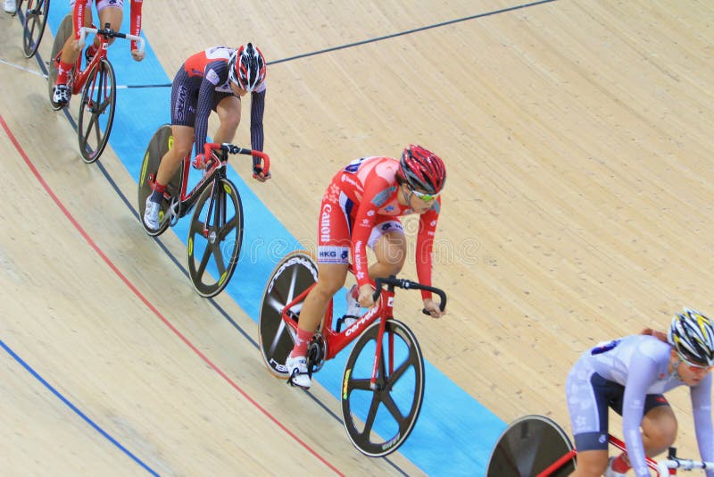 Indoor track cycling editorial stock photo. Image of action - 92799628