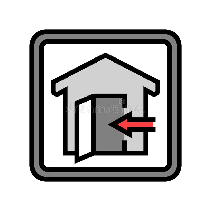 Indoor Use only Product Label Caution Color Icon Vector Illustration ... Indoor Use only Product Label Caution Color Icon Vector Illustration ...