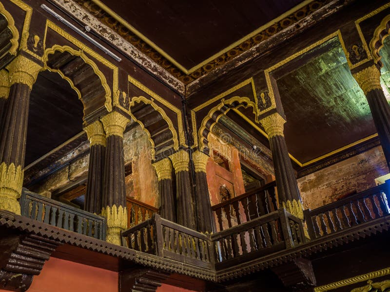 Indoor View of a Very Old Hindu Temple Stock Image - Image of bikaner ...