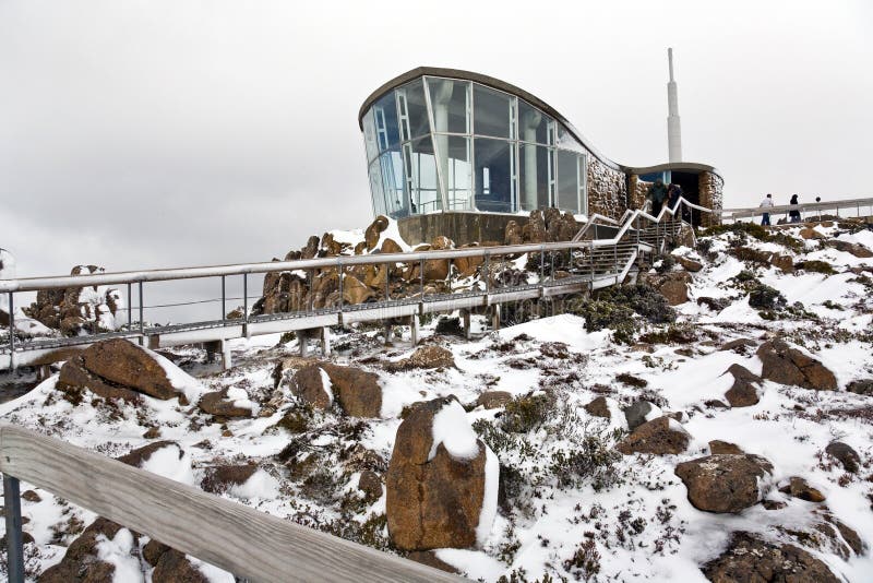 Indoor Viewing Room, Mount Wellington Stock Image - Image of outdoor ...