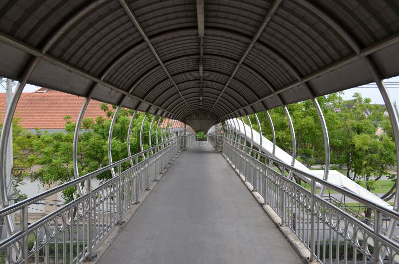 Indoor walkway stock image. Image of structure, walkway - 25872599
