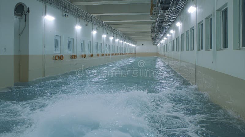 Indoor Wave Pool Testing Facility Turbulent Water Simulation ...