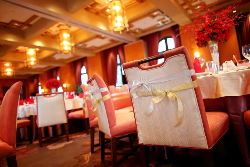 Indoor wedding scene stock photo. Image of flowers, elegance - 36728538