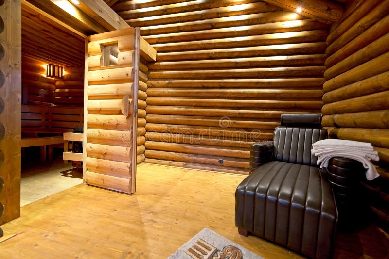 Indoor wooden home sauna stock image. Image of warm - 156706273
