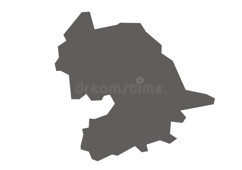 Indore District Map Highlighted on Madhya Pradesh State Map Stock ...