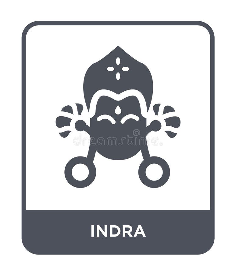 Indra Isolated Icon. Simple Element Illustration from India Concept ...