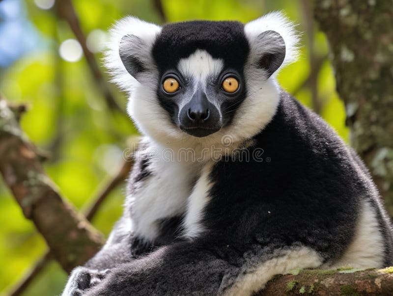 Indri indri stock illustration. Illustration of location - 293682566