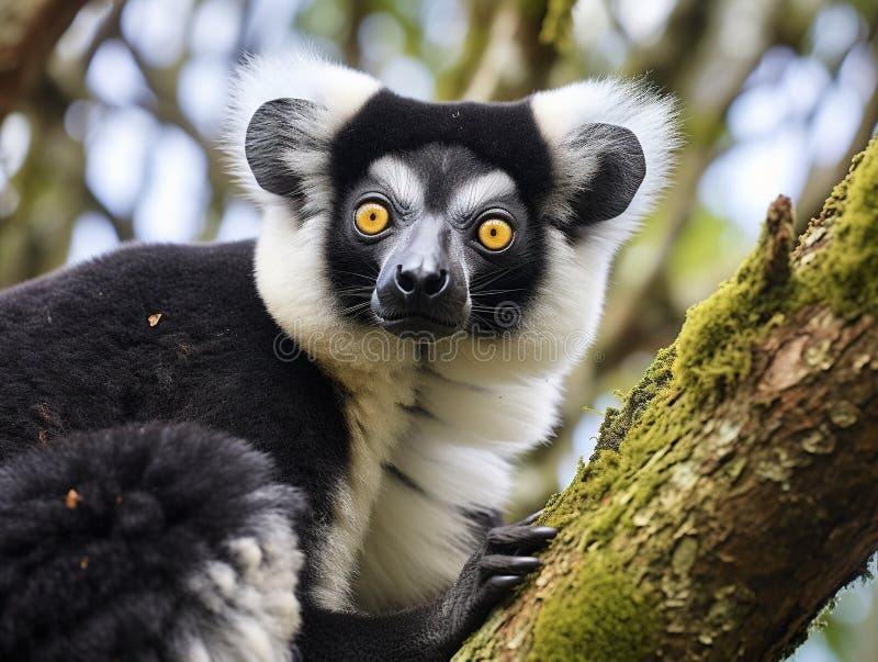 Indri indri stock illustration. Illustration of cute - 293682571