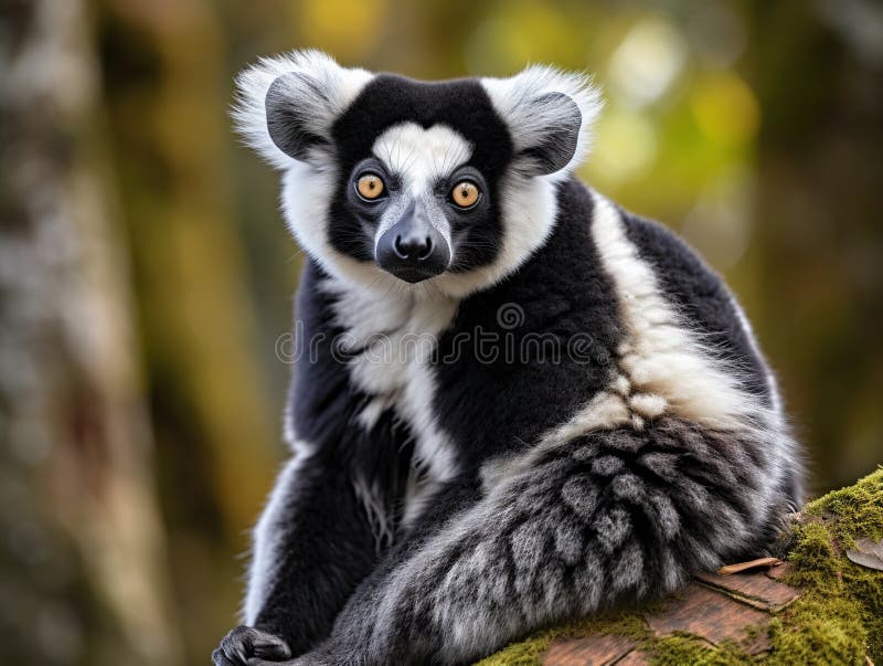 Indri indri stock illustration. Illustration of beautiful - 293682572