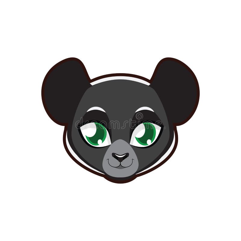 Indri Portrait Illustration Stock Vector - Illustration of jungle ...