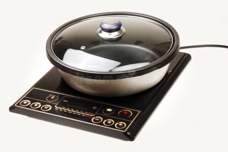 Induction cooker stock image. Image of hand, cook, electronic - 14538129