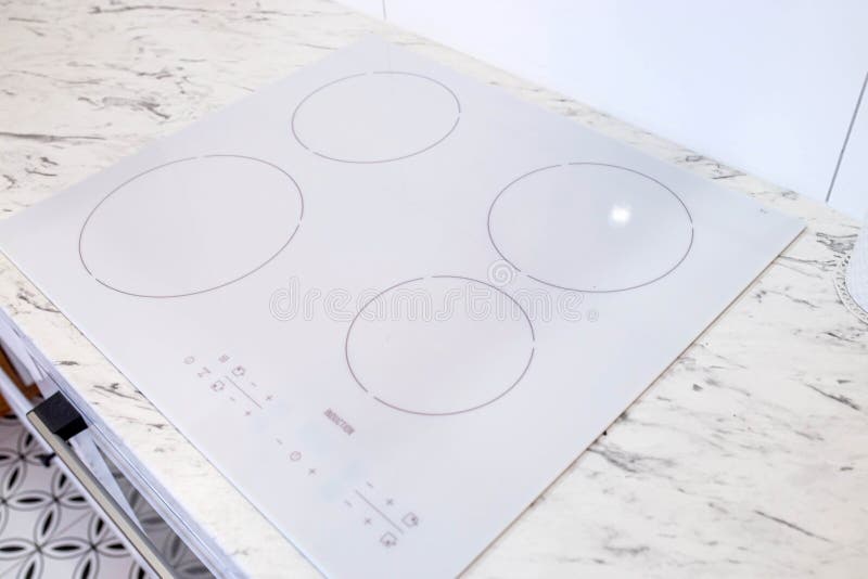 Induction Cooker Used in the Kitchen Stock Photo - Image of glass ...
