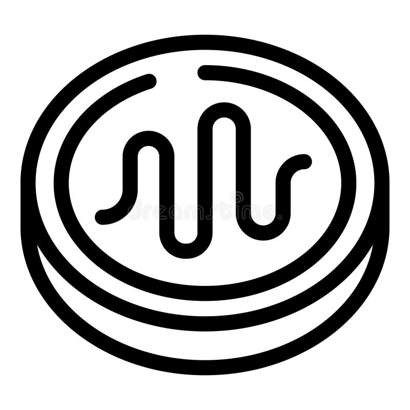 Induction Cooking Device Icon Outline Vector. Magnetic Cookware Hob ...