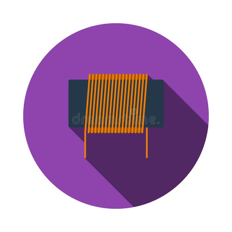 Inductor Component Symbol for Circuit Design Stock Illustration ...