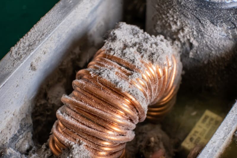 The Inductor in the Computer Power Supply is Covered with Dust Stock ...