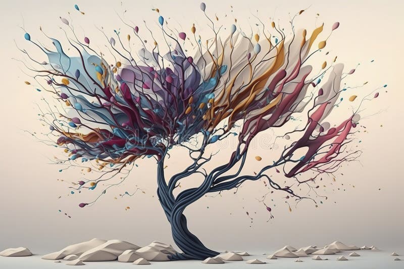 Nature through Various Styles of Tree Art! from Color Art To Digital ...