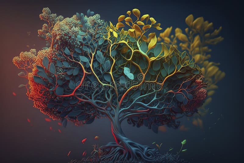 Nature through Various Styles of Tree Art! from Color Art To Digital ...