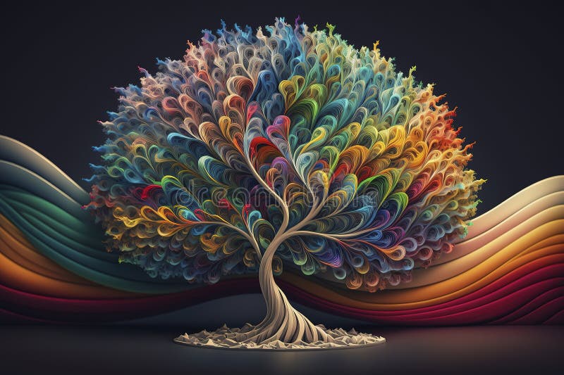 Nature through Various Styles of Tree Art! from Color Art To Digital ...