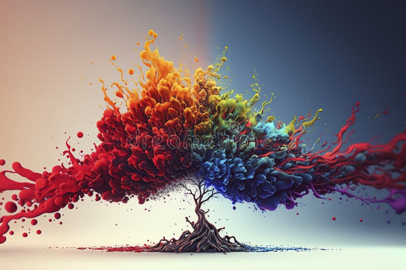 Nature through Various Styles of Tree Art! from Color Art To Digital ...