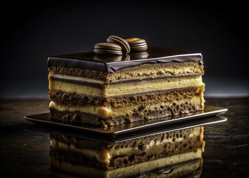 Indulge in a Decadent Opera Cake Symphony Layers of Chocolate and ...