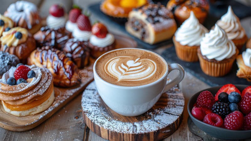 A Delightful Breakfast Scene Featuring Freshly Brewed Coffee and a ...