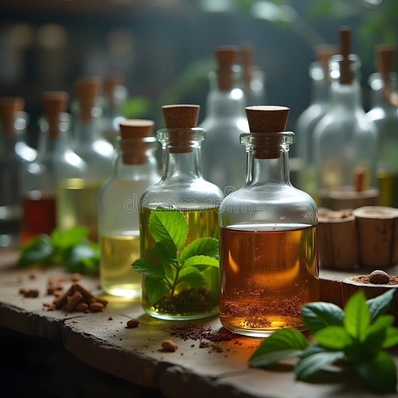 Enigmatic Elixirs: a Fragrant Fusion of Green Tea, Mint, and Oud Stock ...