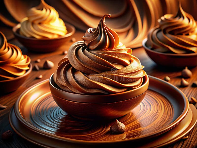 Indulge in the Exquisite Swirling Textures of Mocha Mousse a Stunning ...