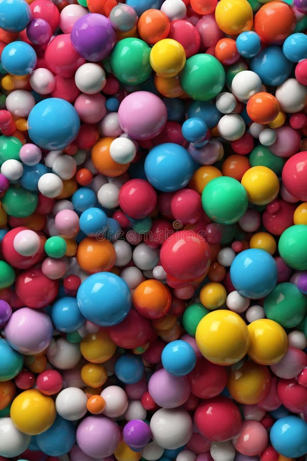 Chromatic Elegance: a Background of Multicolored Spheres Stock ...