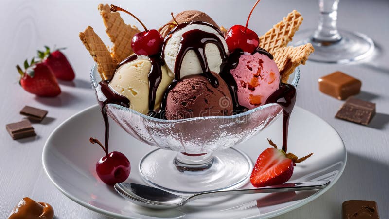 Delightful Pink Raspberry Ice Cream in Elegant Silver Bowl_Tempting ...