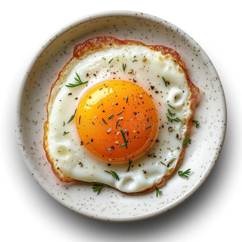 Fried Egg, Isolated on a Transparent Background, Fresh Organic Food and ...