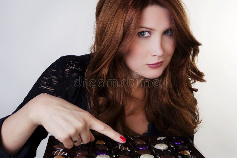 Indulge yourself stock image. Image of chocolate, face - 22461359