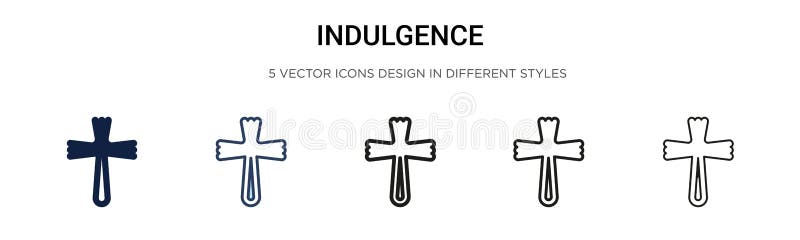 Indulgence Icon in Filled, Thin Line, Outline and Stroke Style. Vector ...