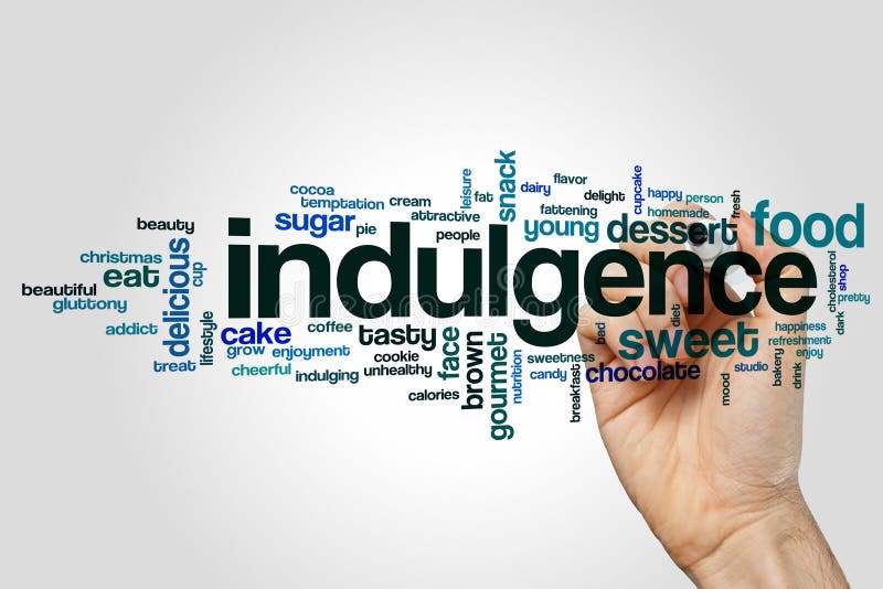 Indulgence word cloud stock image. Image of cream, beauty - 90879821