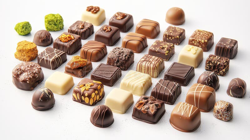 Indulgent Collection of Assorted Chocolates in Various Shapes and ...