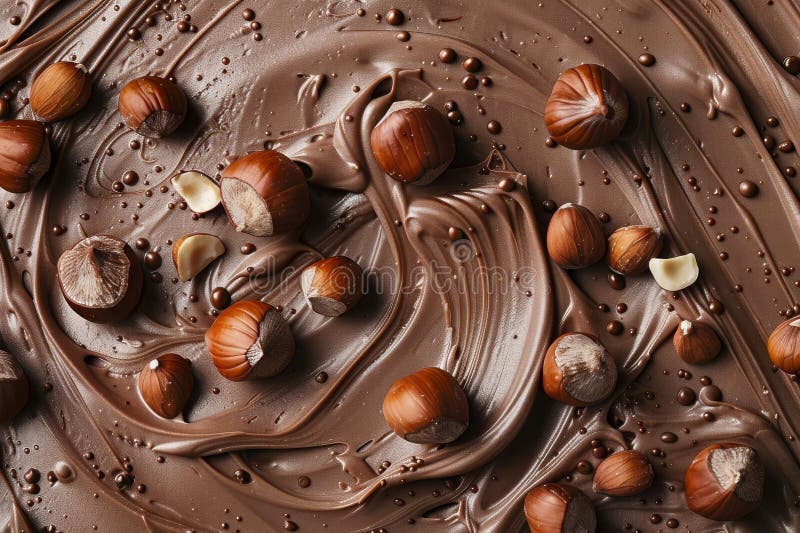 Indulgent Hazelnut Chocolate Spread Stock Illustration - Illustration ...