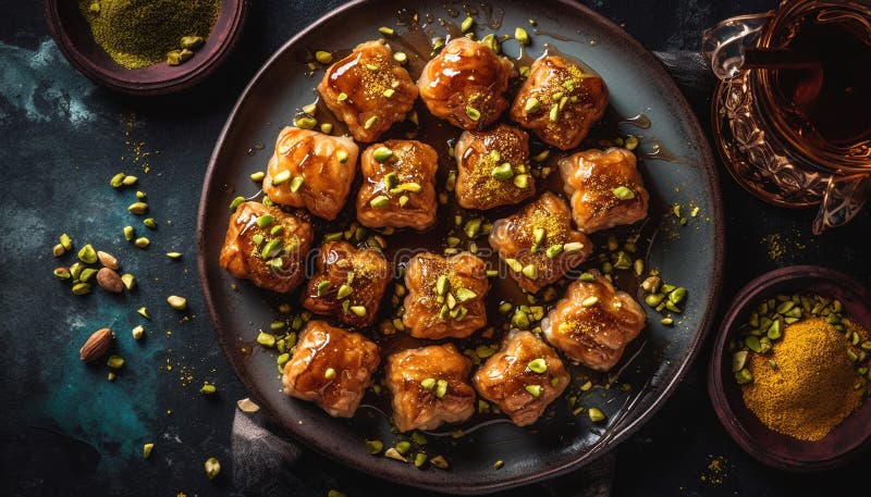 Indulgent Homemade Chocolate Dessert on Rustic Table Generated by AI ...