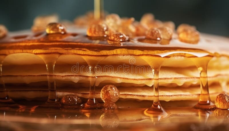 Indulgent Homemade Pancake Stack with Fresh Fruit Generated by AI Stock ... Indulgent Homemade Pancake Stack with Fresh Fruit Generated by AI Stock ...