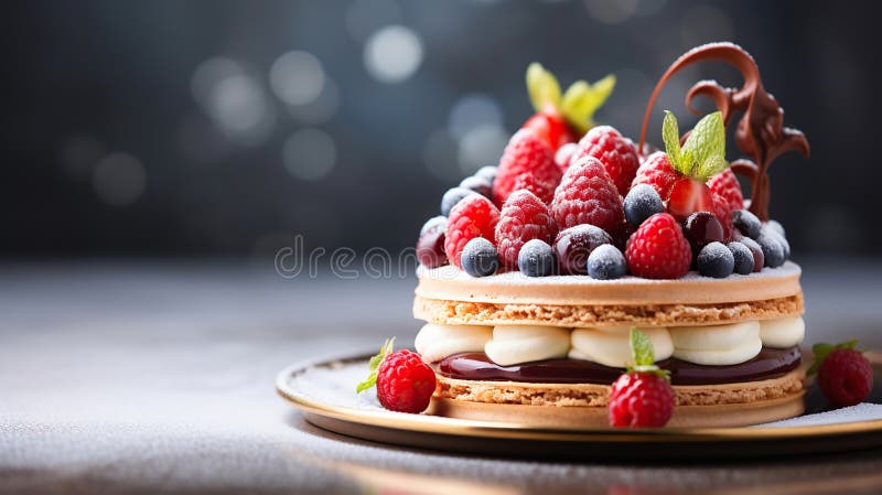 Indulging in the Delicate Creations of French Desserts. Generative Ai ...