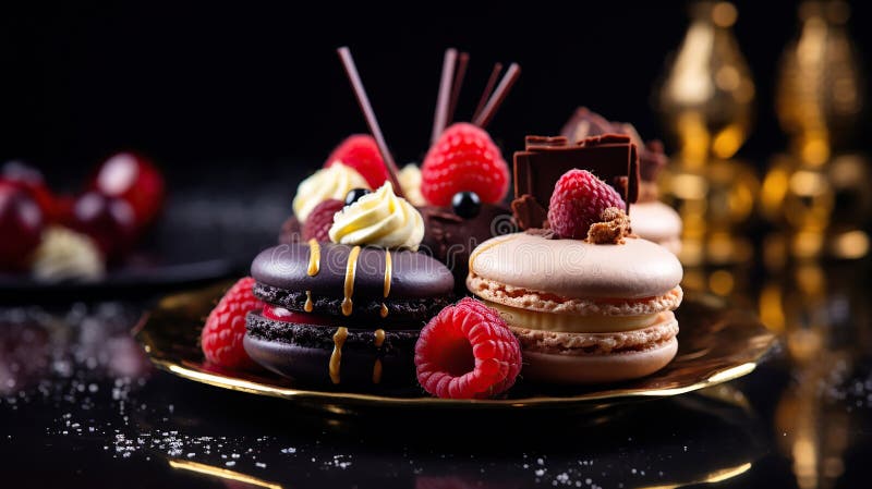 Indulging in the Delicate Creations of French Desserts. Generative Ai ...