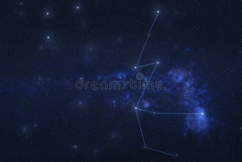 Indus Star Constellation, Night Sky, Cluster of Stars, Deep Space ...
