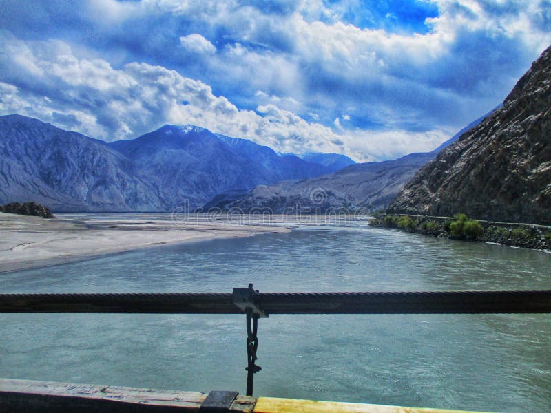 Indus River stock image. Image of indus, mountain, fell - 230294669