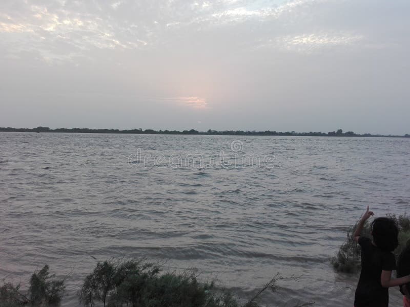 Indus River at Kotri Barrage Editorial Stock Photo - Image of kotri ...
