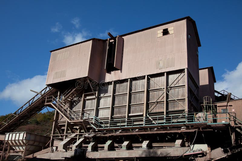 Industral Buildings at a Stone Quarry Stock Photo - Image of mountain ...