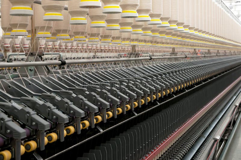 Industria Textil - Departamento De Cardado Imagen de archivo - Imagen ...